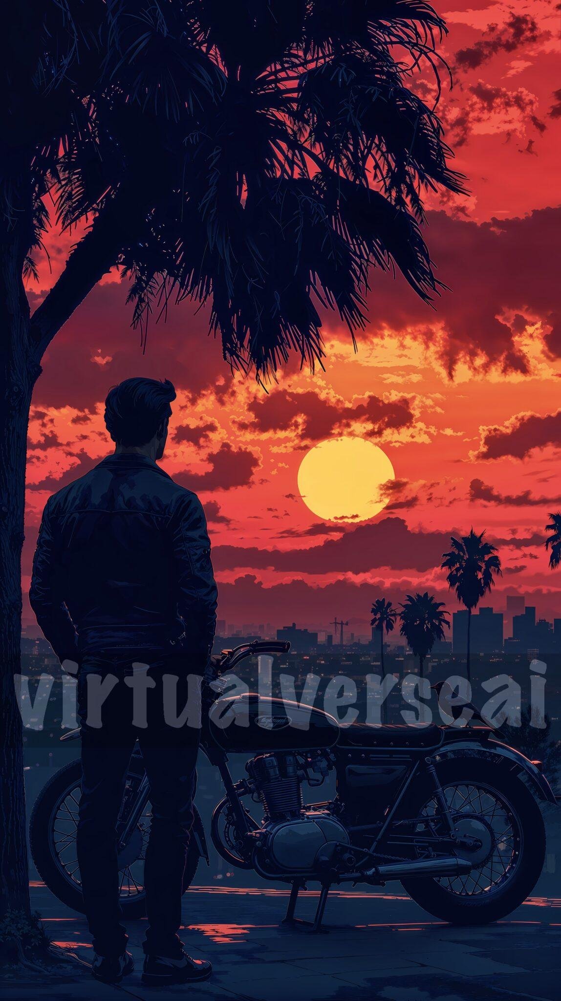 Sunset Ride - Virtual Verse AI